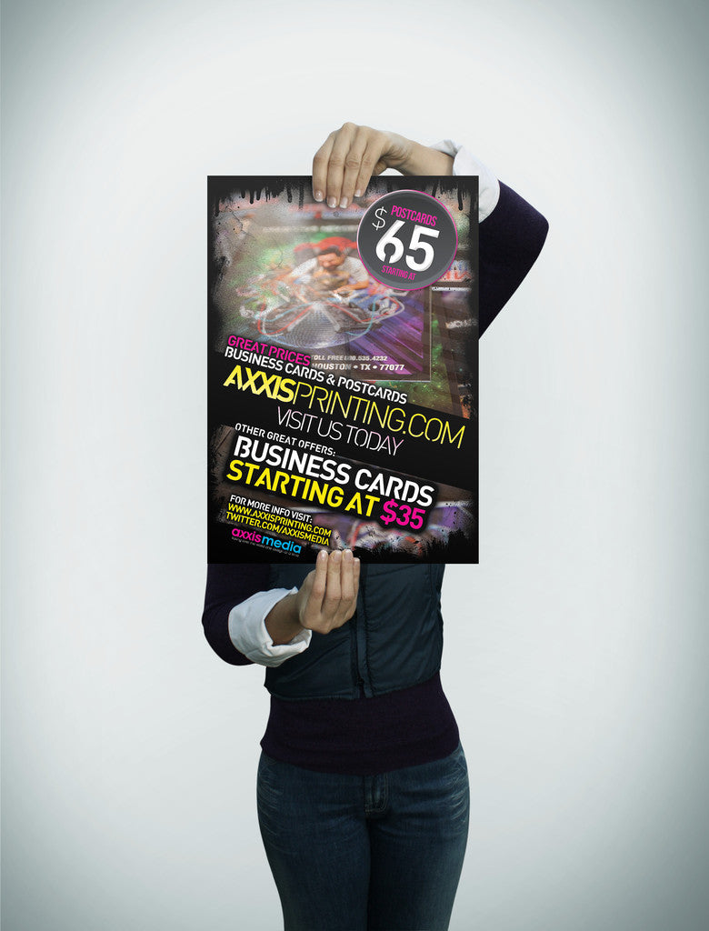 11" X 17" Posters - Full Color One or Two sided – Axxis Media